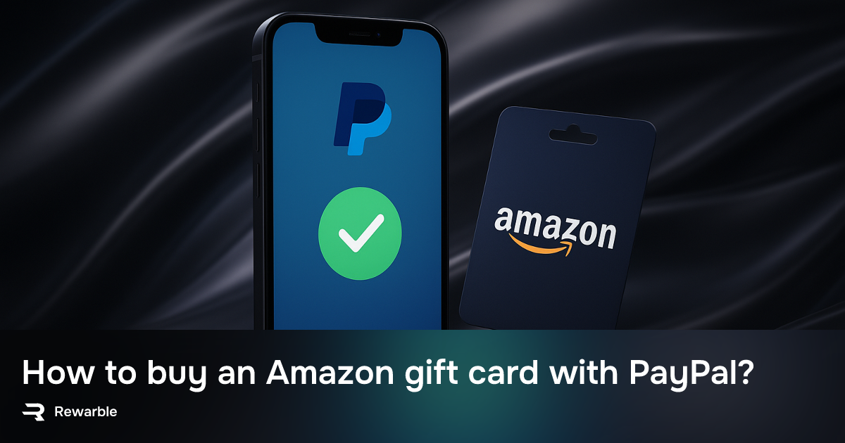 How to buy an Amazon gift card with PayPal?